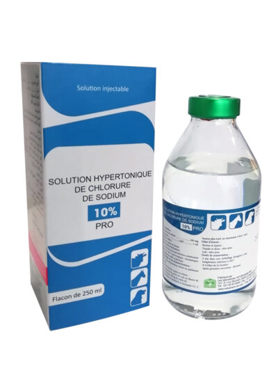 SOLUTION HYPERTONIQUE DE CHLORURE DE SODIUM 10 % PRO – Vetopharm